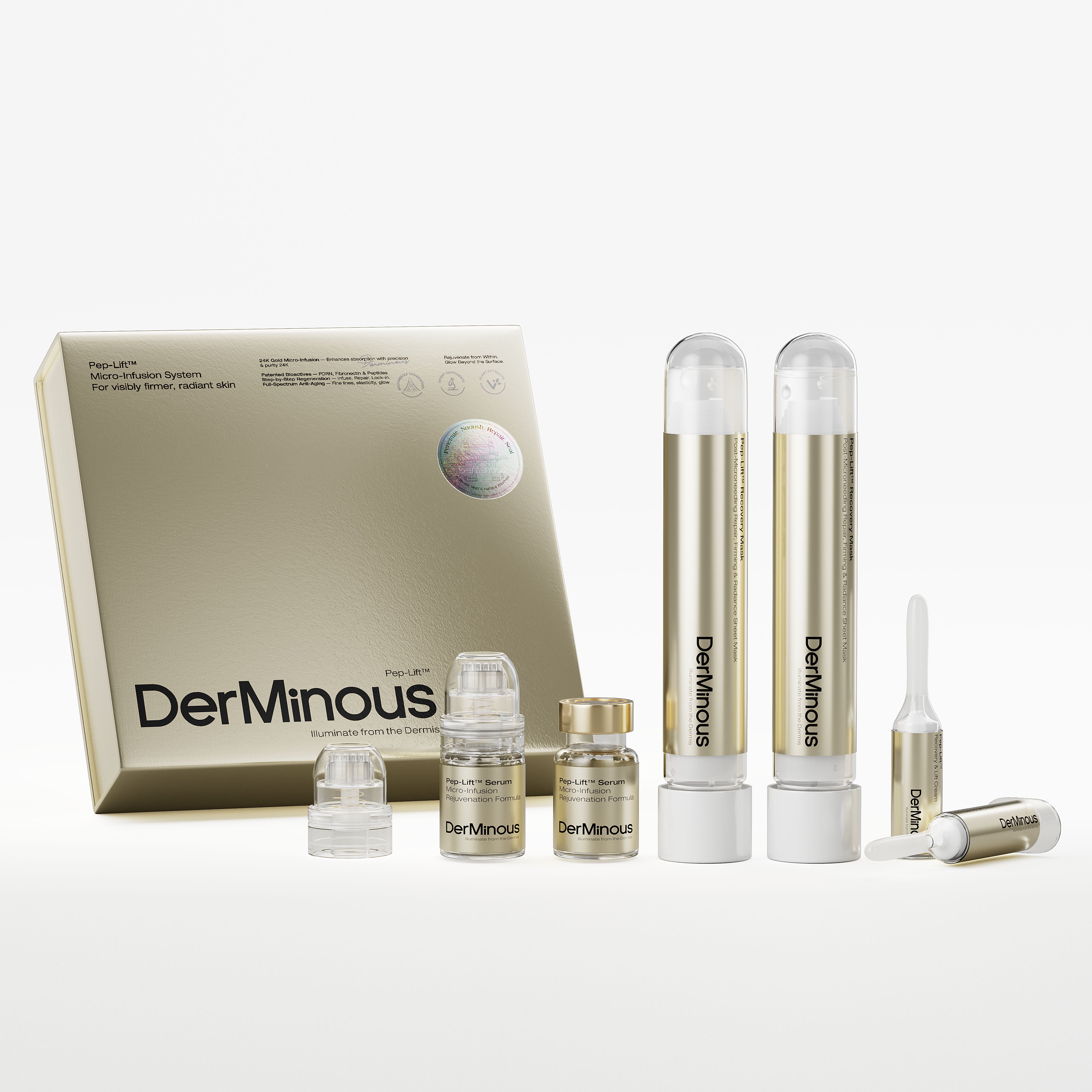 Pep-Lift™24K Gold Micro-Infusion Recovery Set – Derminous Beauty